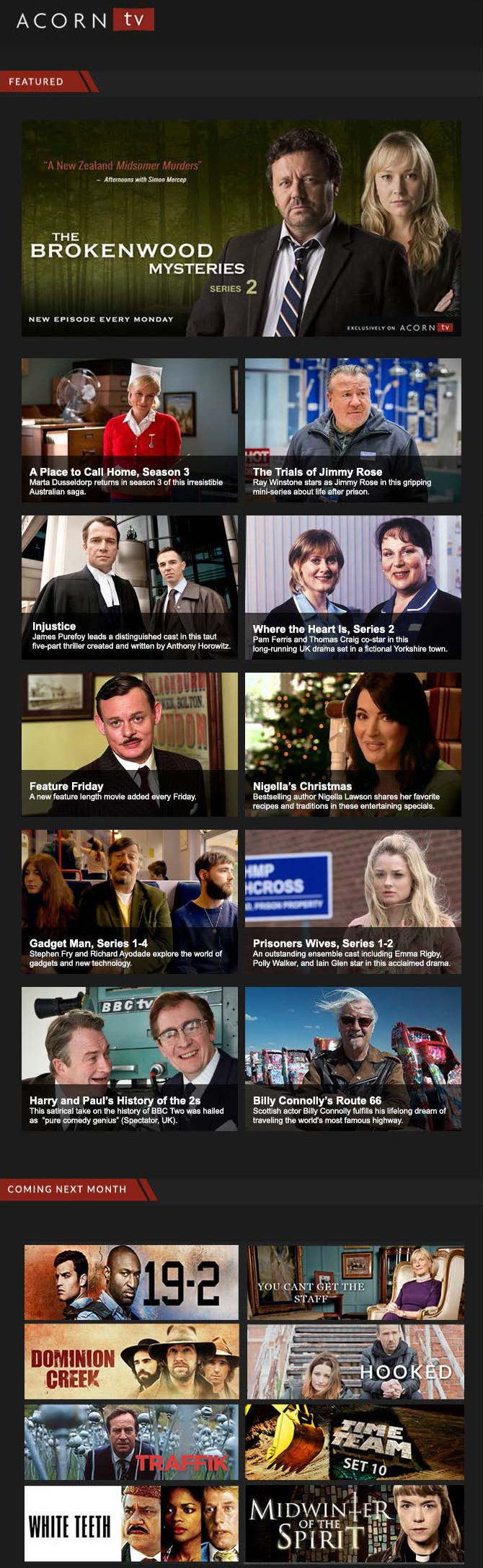 Acorn TV: Shows from Britain, Australian, New Zealand, Canada | Page 2 ...